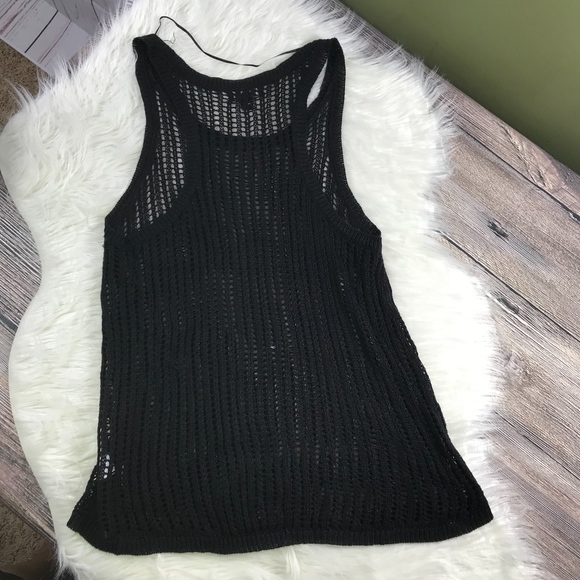a.n.a | Tops | Ana Black Crotchet Sleeveless Tank Ws212 | Poshmark